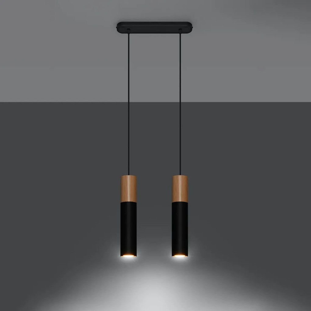 Sollux Lighting Závěsné svítidlo PABLO 2 černé