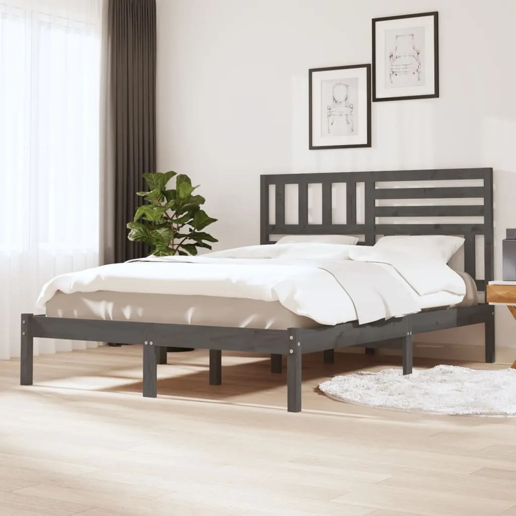 Postel bez matrace bílá 75 x 190 cm masivní borovice