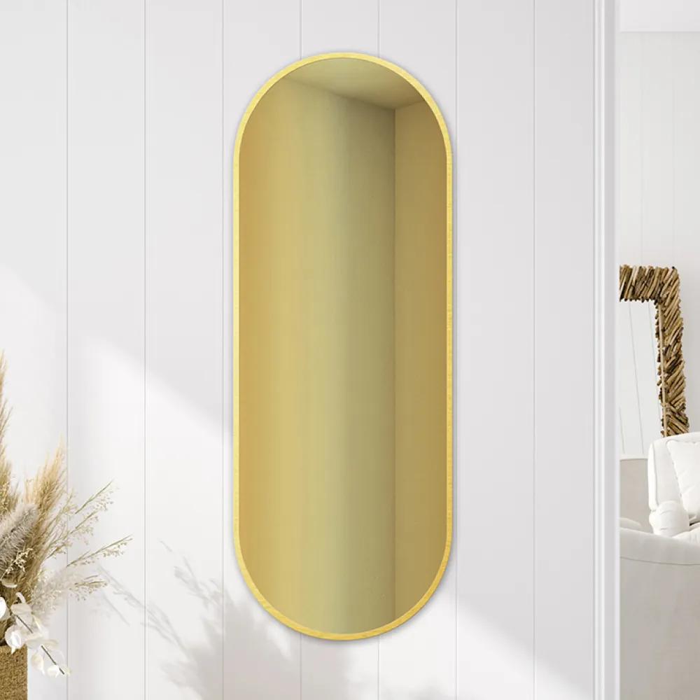 Zrcadlo Zeta SLIM Gold - gold glass Rozměr: 60 x 160 cm