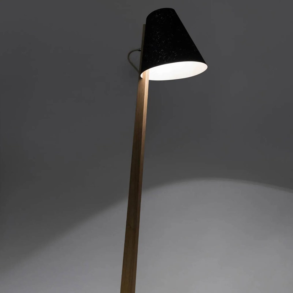 ALMUT 1411 stojací lampa oblá Ø30cm korek