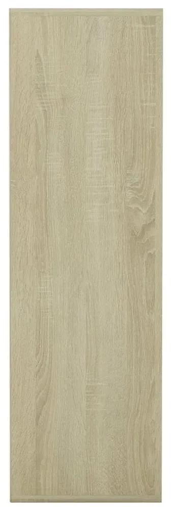Petromila Knihovna bílá a dub sonoma 98 x 29 x 97,5 cm kompozitní dřevo