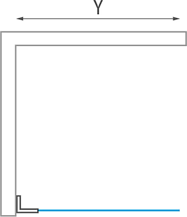 PL TWU 2000 mm 753–778 Transparent 800 Brushed Gold PL TWU 080200 4PE
