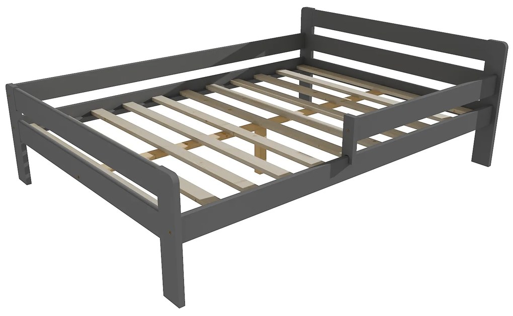 Vomaks Dětská postel se zábranou VMK002C KIDS Rozměr: 120 x 200 cm, Barva: barva šedá