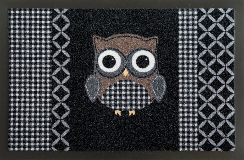 Rohožka OWL black - 40x60 cm