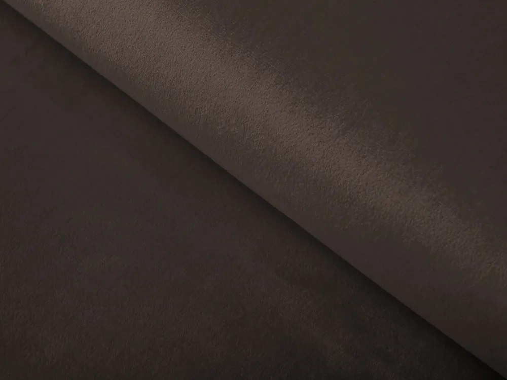 Biante Sametový běhoun na stůl Velvet Premium SVP-016 Tmavě hnědý 35x120 cm