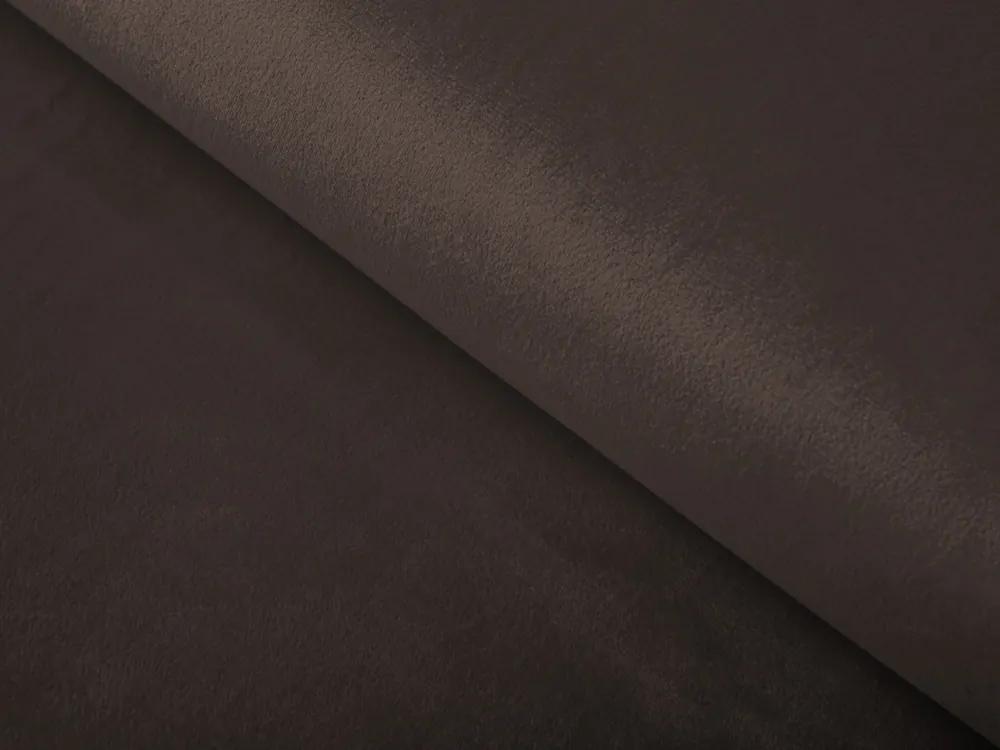 Biante Sametový běhoun na stůl Velvet Premium SVP-016 Tmavě hnědý 45x160 cm