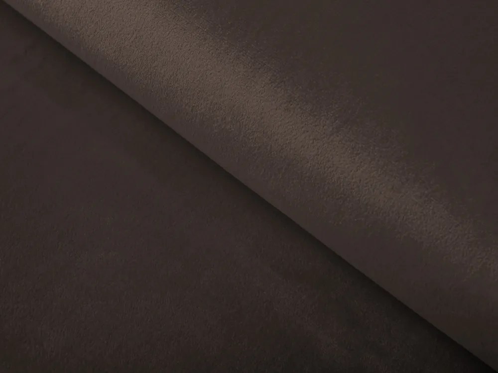 Biante Sametový čtvercový ubrus Velvet Premium SVP-016 Tmavě hnědý 110x110 cm