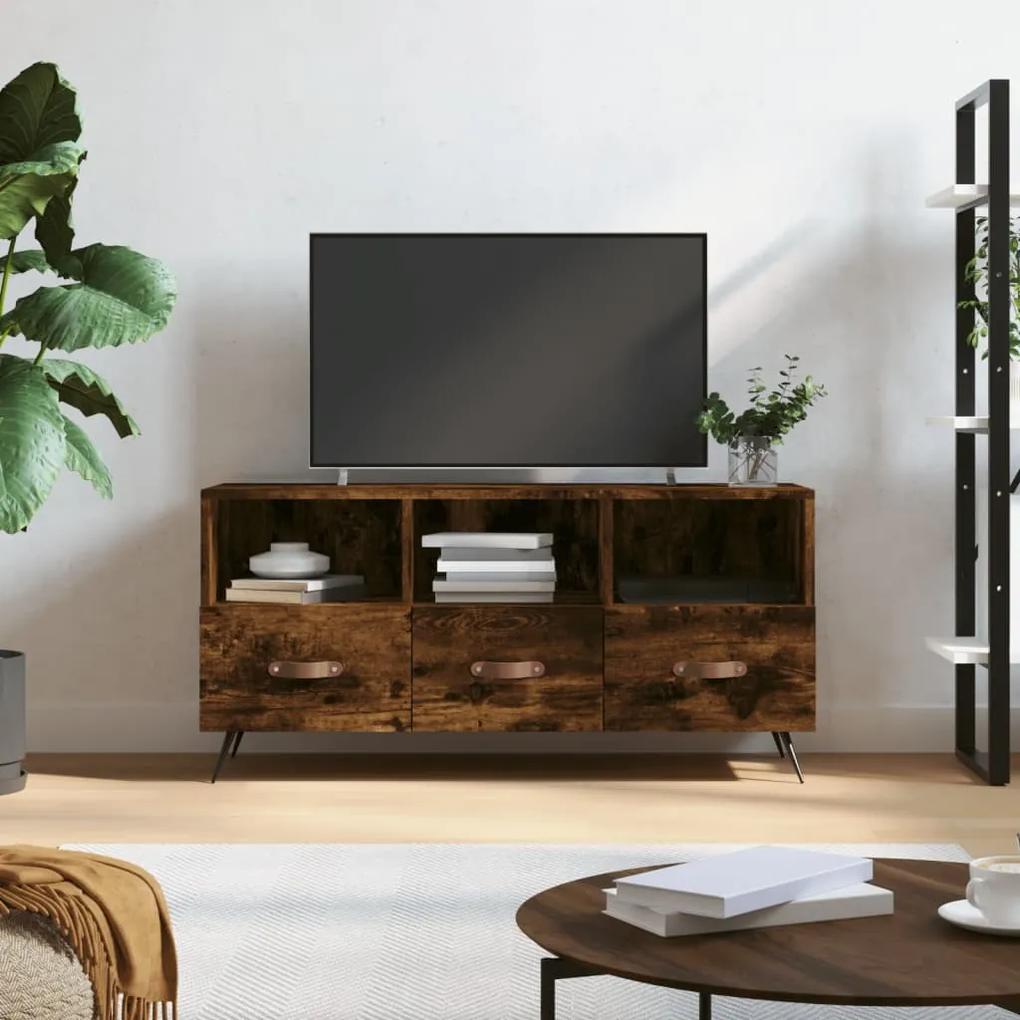 vidaXL TV skříňka 102 x 36 x 50 cm kompozitní dřevo [829008] Barva: Betonová šedá
