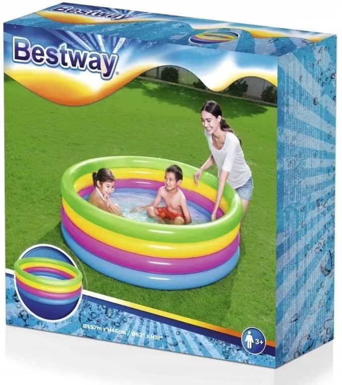 Bestway 51117 Nafukovací bazén barevný 157 x 46 cm