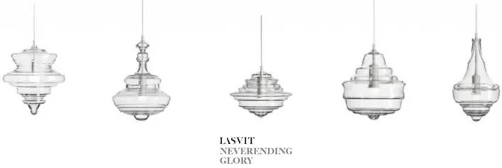 Neverending Glory, Lasvit designová závěsná svítidla Barva: Čirá, Velikost: L, Varianta: La Scala