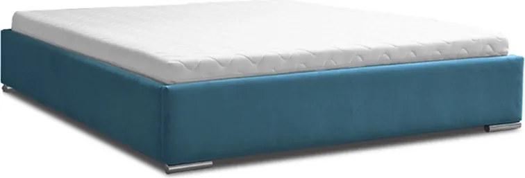Eka Čalouněná postel LANA 90 x 200 cm Barva látky Trinity: Světle hnědá (Trinity 2306), Úložný prostor: S dřevěným rámem úložného prostoru