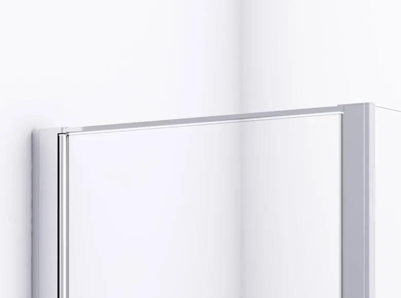 Sanswiss DIVERA D22T1 jednokřídlé sprchové dveře 90 cm Šířka: 900 mm, Profil: Aluchrom, Sklo: Bílé linky 88
