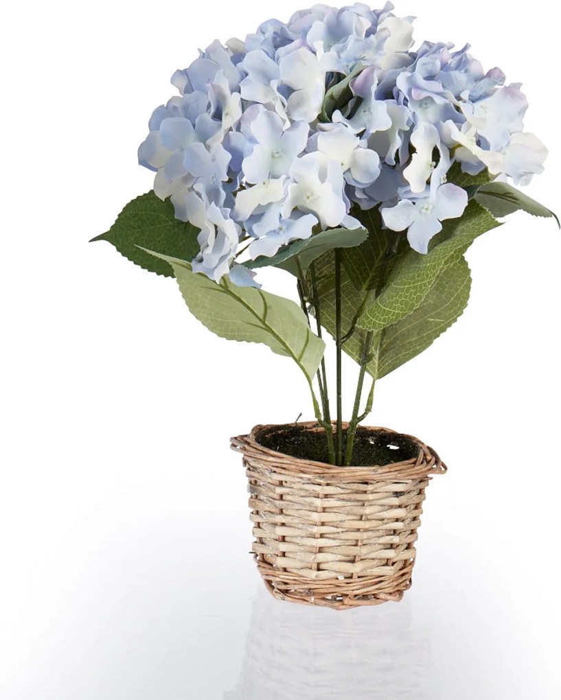 Umělá květina Hortenzie, modrá