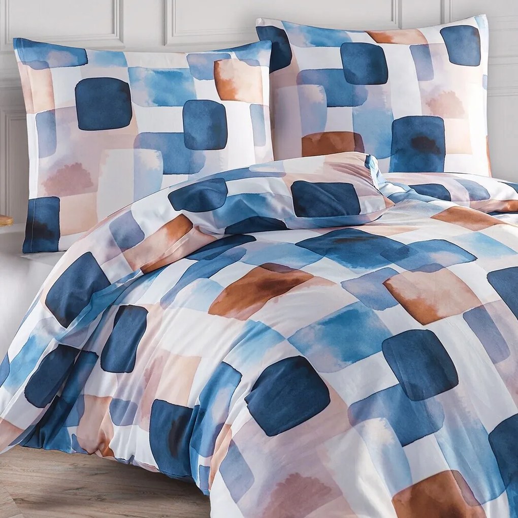 BedTex Saténové povlečení Echo, 140 x 200 cm, 70 x 90 cm, 140 x 200 cm, 70 x 90 cm