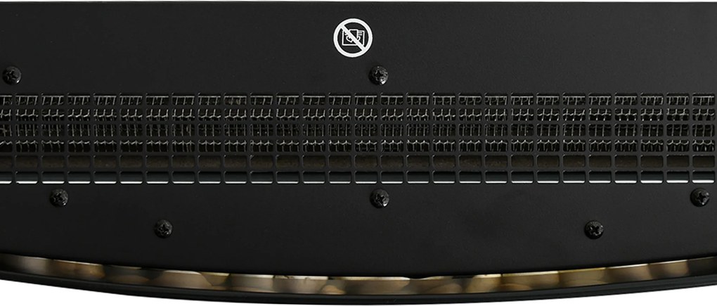 HOMCOM Elektrický krb Kamna elektrická s 2 úrovněmi výkonu 900/1800 W LED 65 x 11,4 x 52 cm nerezová černá pro příjemné teplo |