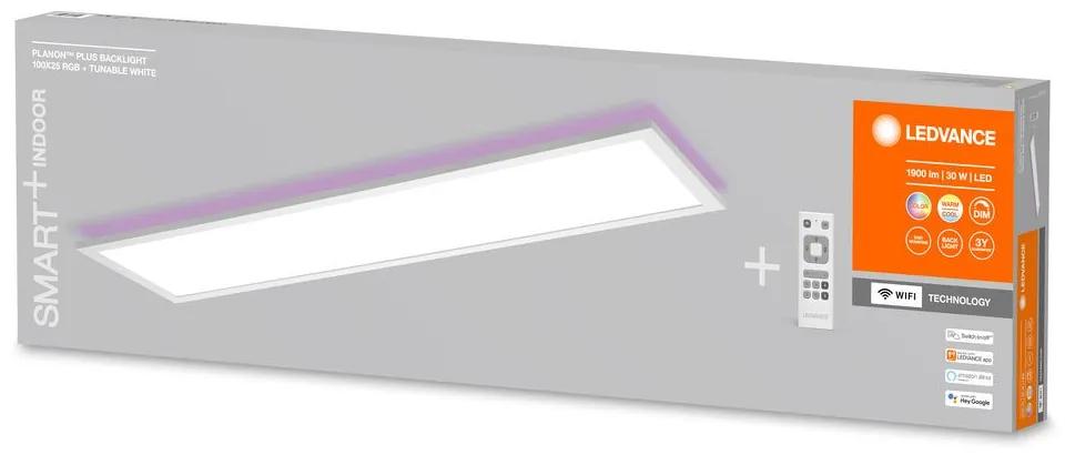 Chytrý stmívatelný WiFi RGBW stropní panel PLANON 1000x250