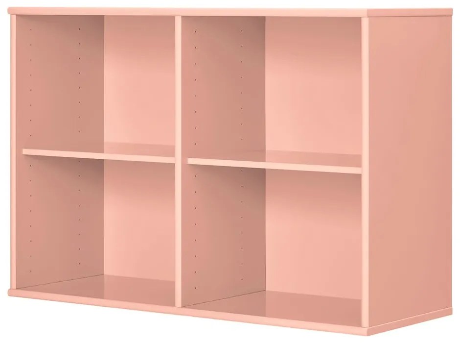 Růžová závěsná knihovna 89x61x32,5 cm Mistral – Hammel Furniture