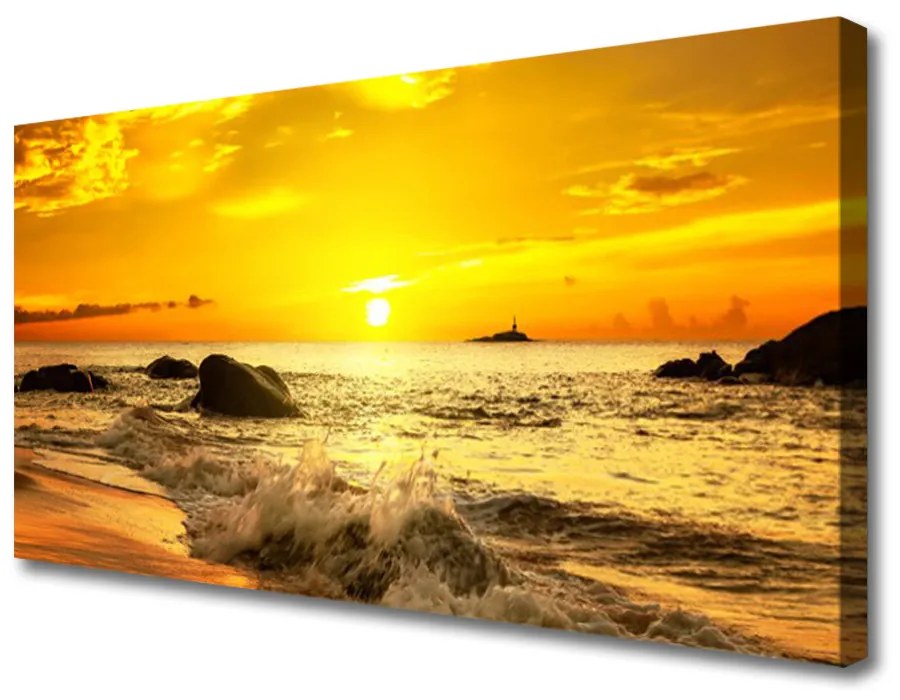 Obraz na plátně Oceán Pláž Krajina 140x70 cm