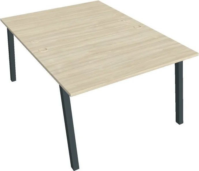 Kancelářský pracovní stůl Hobis USDA 1200, bílá RAL 9016, deskabuk