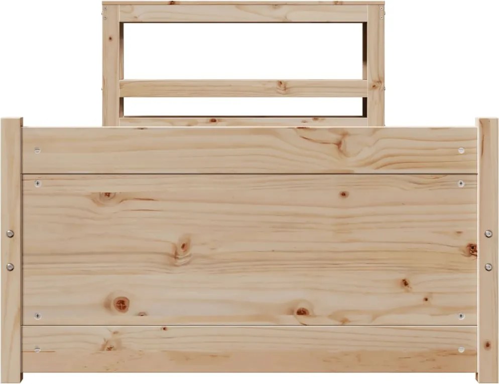 Rám postele s čelem 75 x 190 cm masivní borovice 3306005