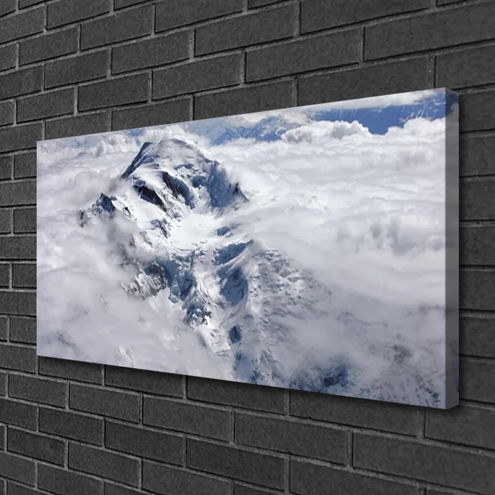 Obraz na plátně Hora Mlha Krajina 125x50 cm
