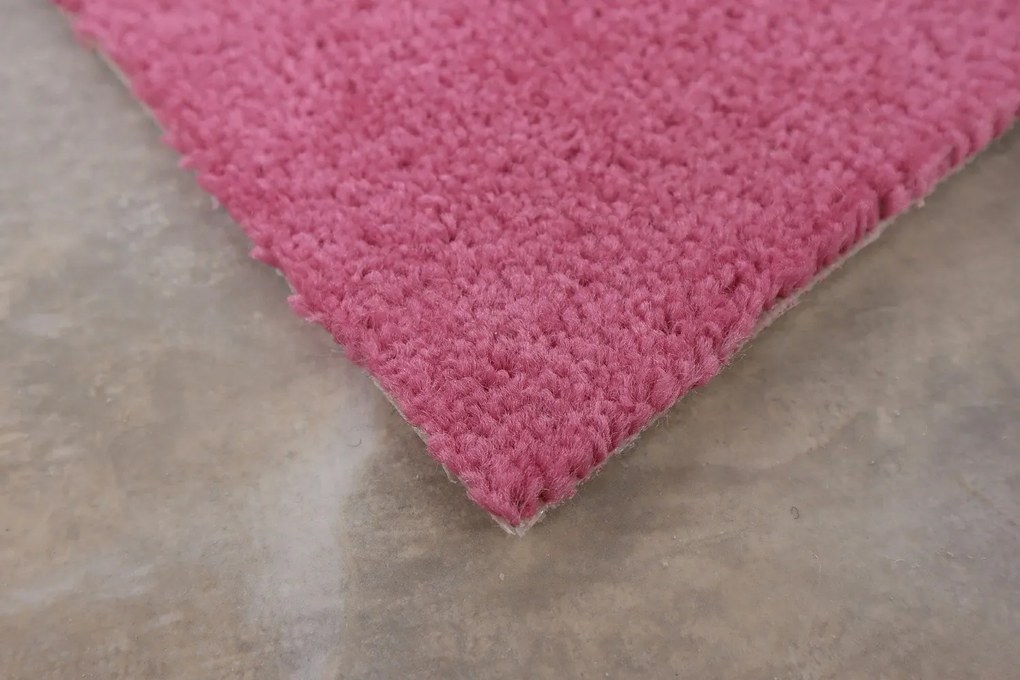 Vopi, AKCE: 120x300 cm Kusový koberec Eton růžový 11 - neúčtujeme odřezky z role - obšitý ze všech stran, šíře, růžová, filc, dětský pokoj