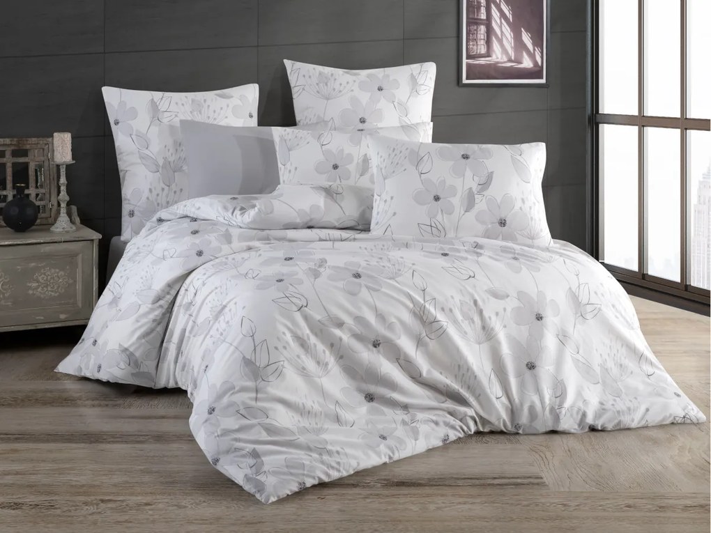 Brotex Krepový povlak na polštář Romance grey 30x40