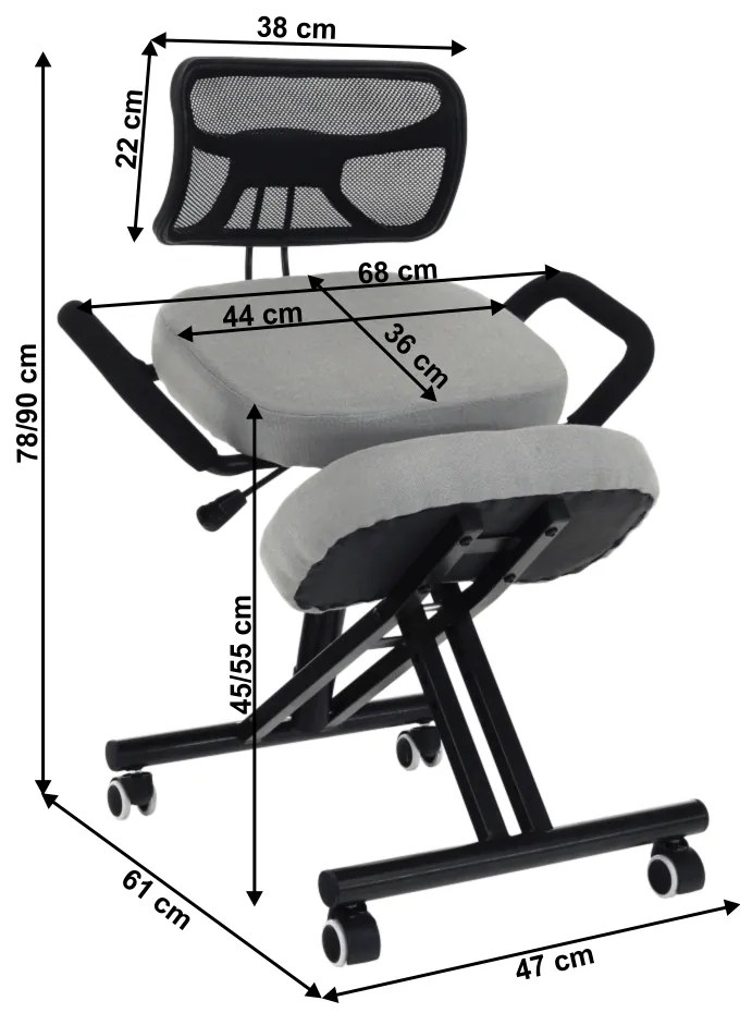 Ergonomická klekačka RUFUS Tempo Kondela Béžová