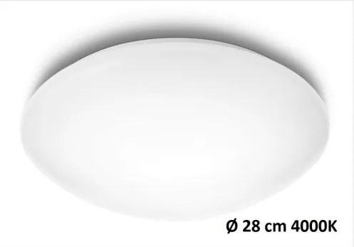 Nástěnné a stropní LED svítidlo Philips Suede 31801/31/16 průměr 28cm 4000K neutrální bílá
