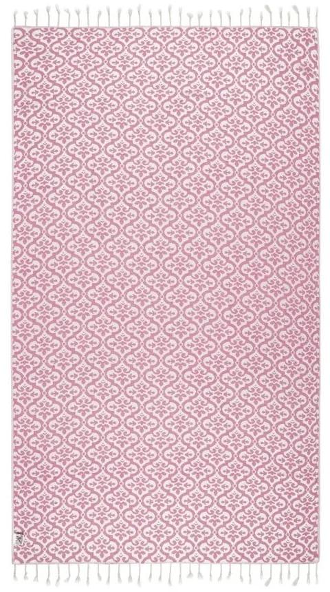 Růžová hammam osuška Kate Louise Bonita, 165 x 100 cm