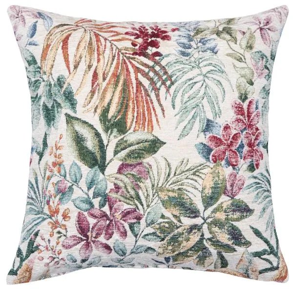 SCANquilt povlak GLAMOUR tropik smetanová 45 x 45 cm