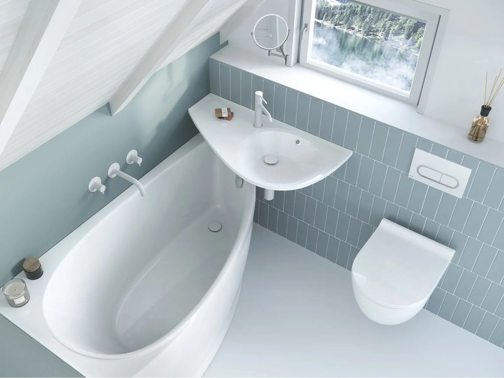 Ravak WC tlačítko Chrome white X01455