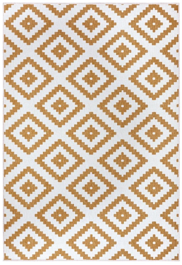 NORTHRUGS - Hanse Home koberce Kusový koberec Twin-Wendeteppiche 105794 Ochre – na ven i na doma - 80x150 cm