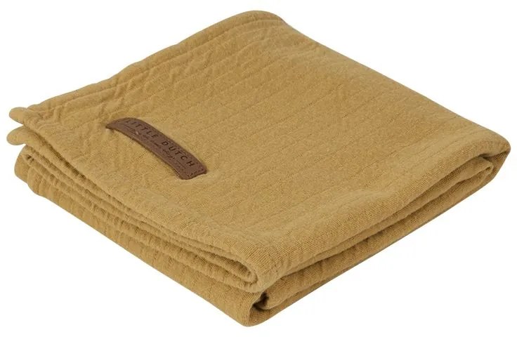 Osuška Swaddle 120x120 Pure Ocher Little Dutch