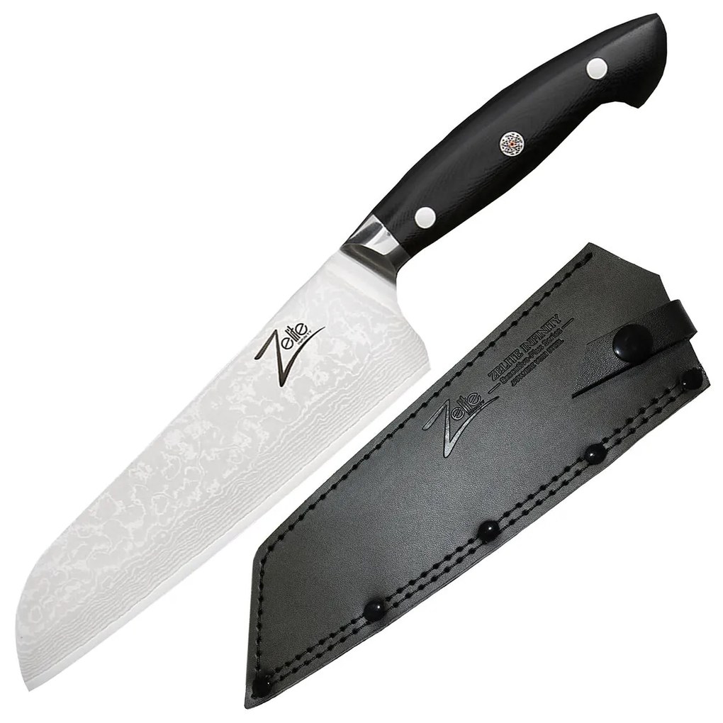 Zelite Infinity by Klarstein Executive-Plus, 7" nůž santoku, 61 HRC, damašková ocel