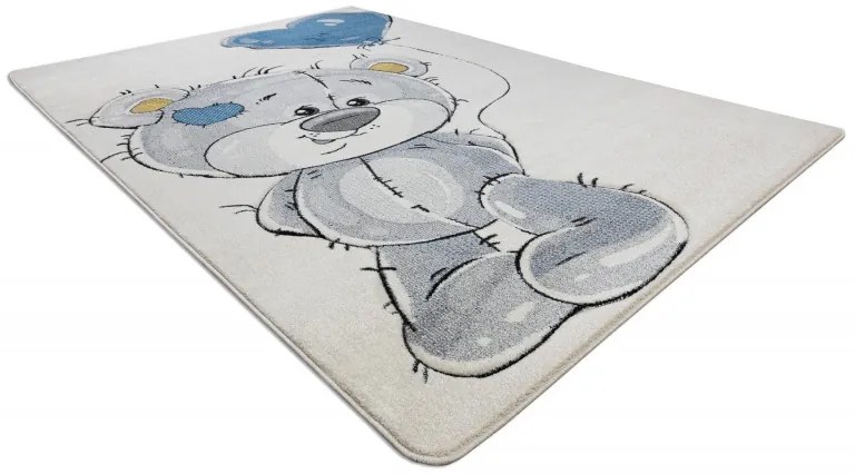 Dywany Łuszczów, Dětský kusový koberec Petit E1593 Teddy bear cream, 140x190, šedá, dětský pokoj