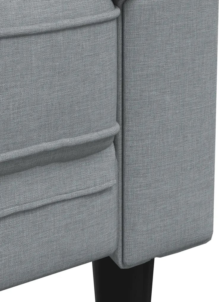3dílná sedací souprava světle šedá textil 3209191