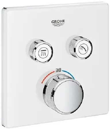 Grohe Grohtherm SmartControl - Termostatická vanová baterie pod omítku se 2 ventily, měsíční bílá 29156LS0