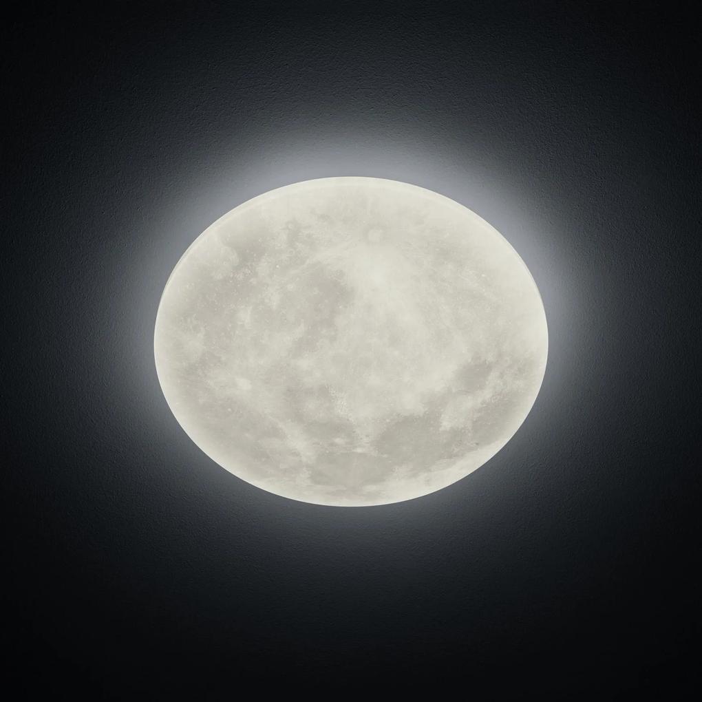 Trio 627514000 Lunar, stropní svítidlo se simulací fáze měsíce, 22W LED 3000K dálkový ovladač, prům. 40cm