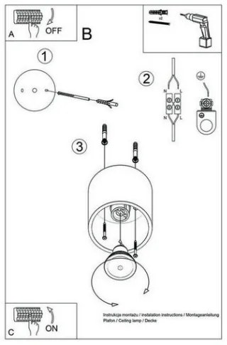 Stropní svítidlo SOLLUX Orbis 1 GU10 1x40W bez zdroje SL.0021 bílá