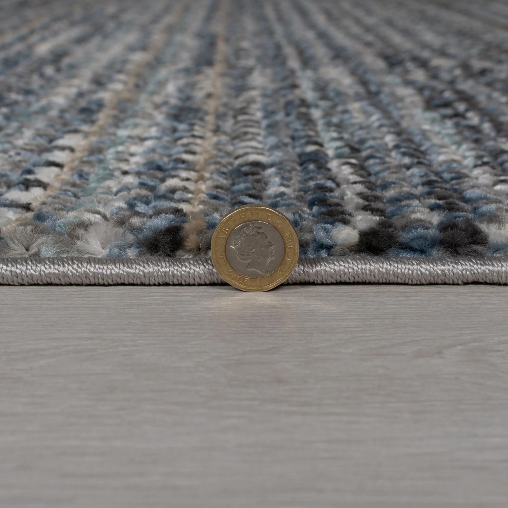 Flair Rugs, Běhoun Santiago Camino Blue, 66x300, modrá, ložnice