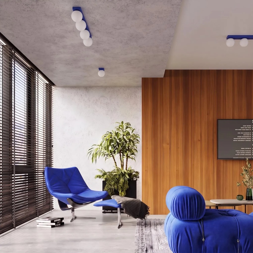 Sollux Lighting Stropní svítidlo YOLI 6 ultramarín