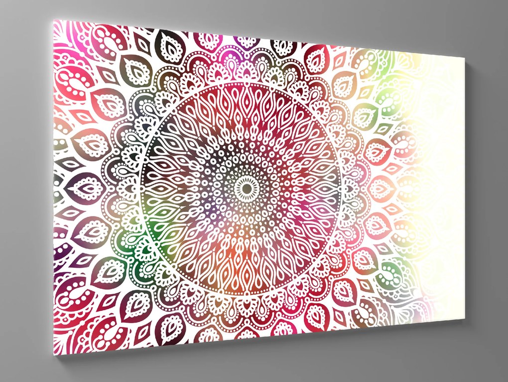 Obraz jarní mandala Rozměr: 60 x 40 cm