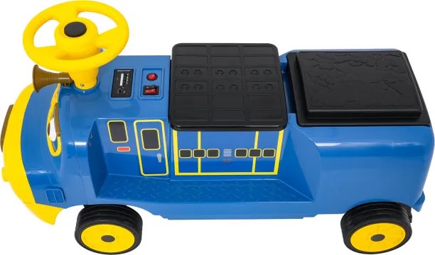 Elektrické autíčko lokomotiva modré