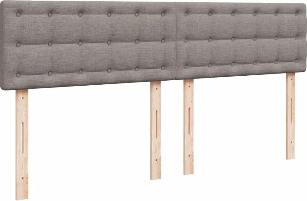 Box spring postel s matrací taupe 180x200 cm textil 3287165