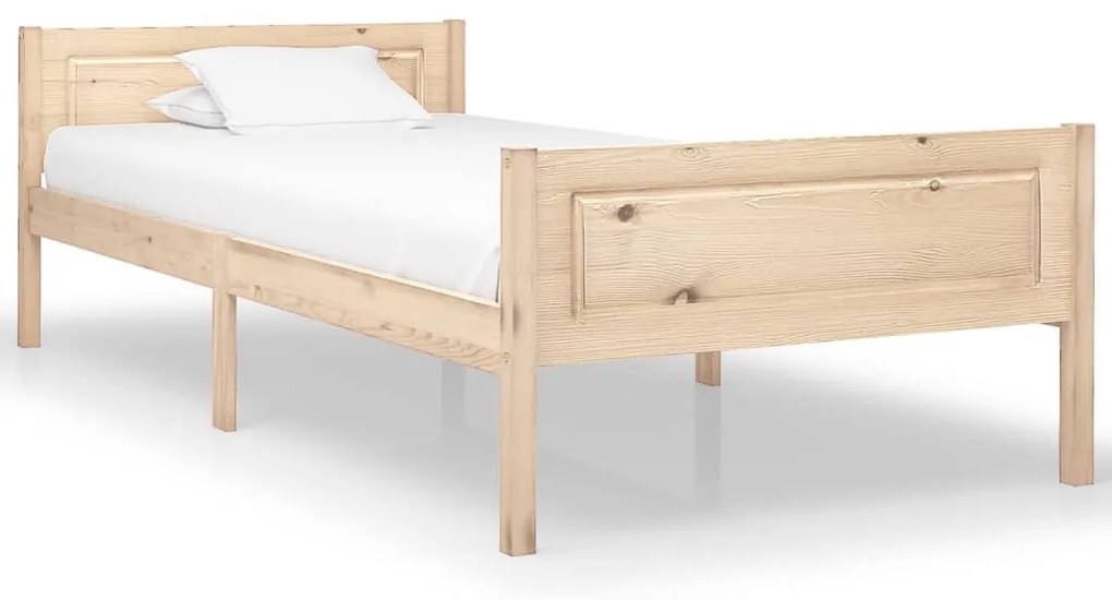 322096 vidaXL Rám postele masivní borové dřevo 90 x 200 cm