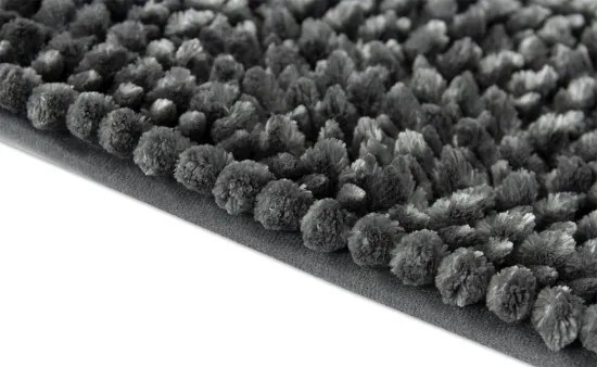 BO-MA, Koupelnová předložka Ella micro Tmavě šedá, 60x90, šedá, koupelna