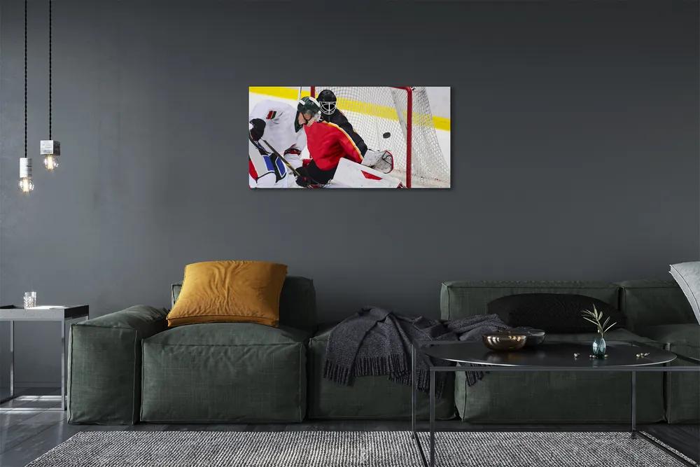 Obrazy na plátně brána hokej 140x70 cm