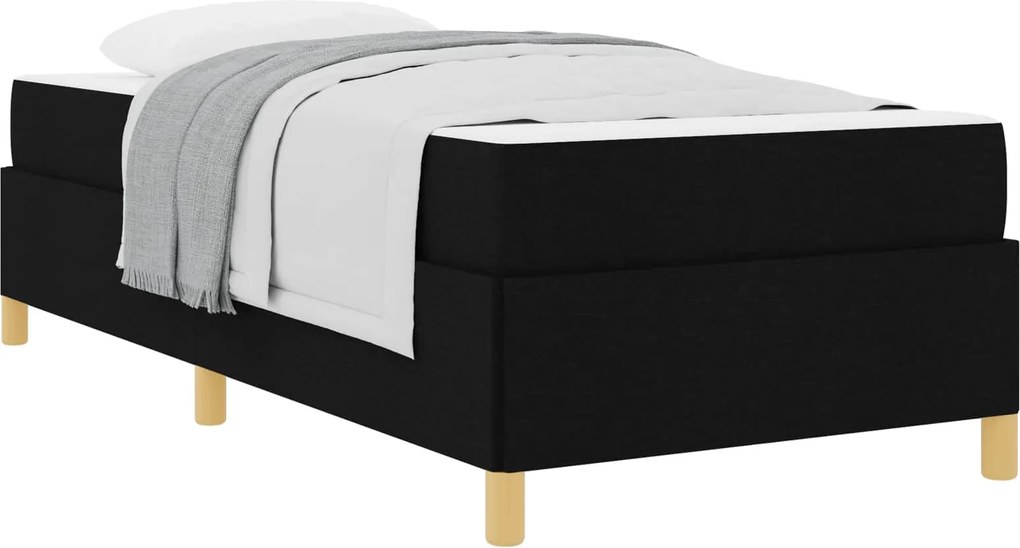 Rám postele Černá 90 x 200 cm textil 3398908