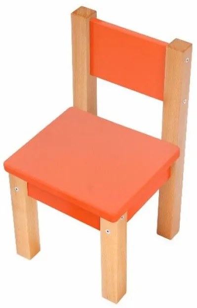 MAXMAX Dětská židle Mandy - oranžová